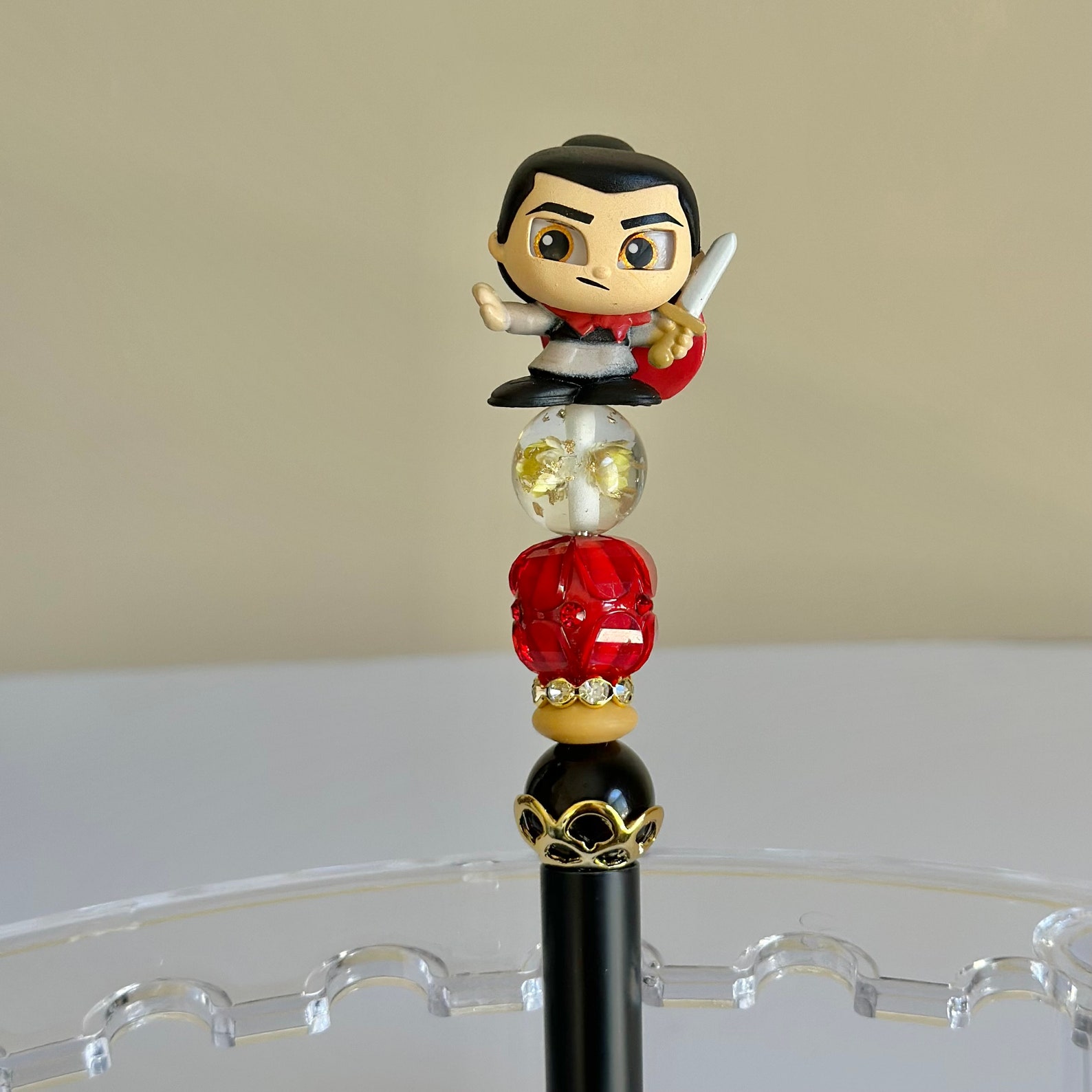 Mulan Beaded Pens: Refillable Ink - Collectible Characters - Etsy