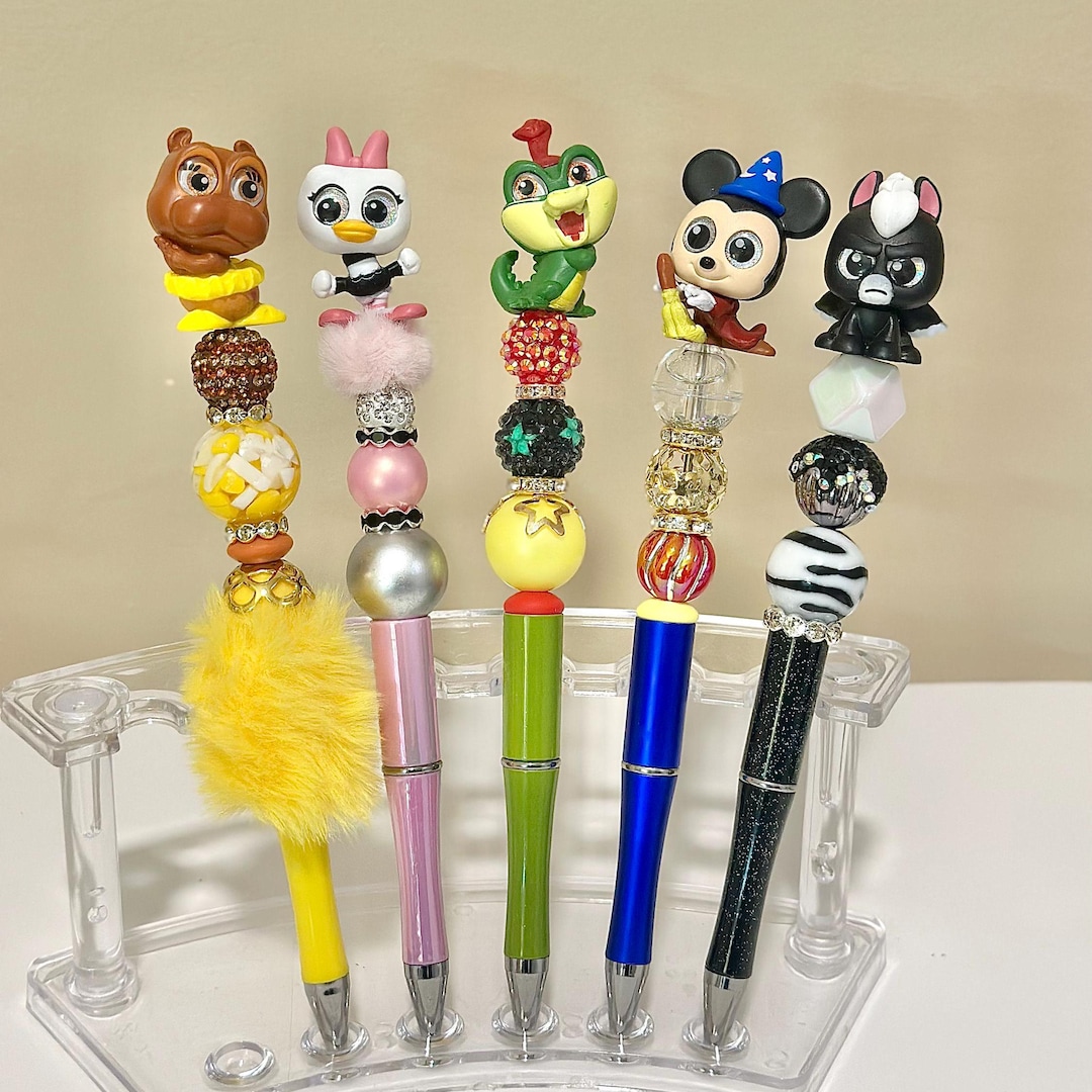 Fantasia Inspired Beaded Character Pen Toppers: Collectable Pens - Etsy