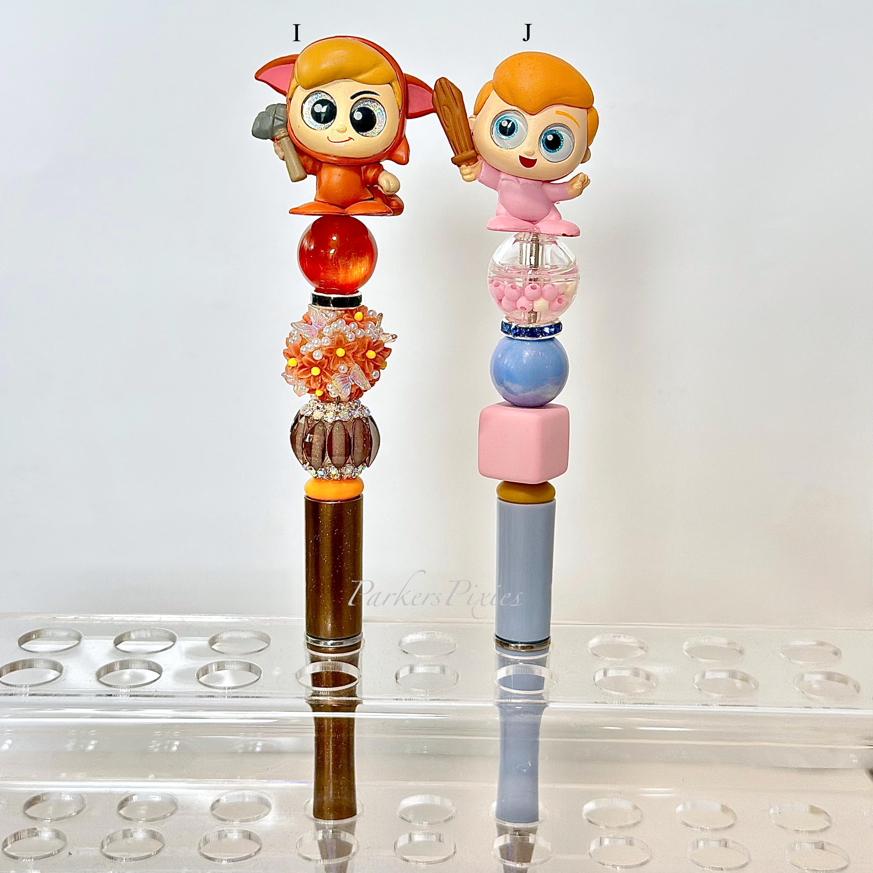 Peter Pan Inspired Beaded Pens: Refillable Ink - Retractable ...