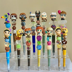 Up Inspired Beaded Character Pen: Retractable Refillable Pen Topper - Etsy