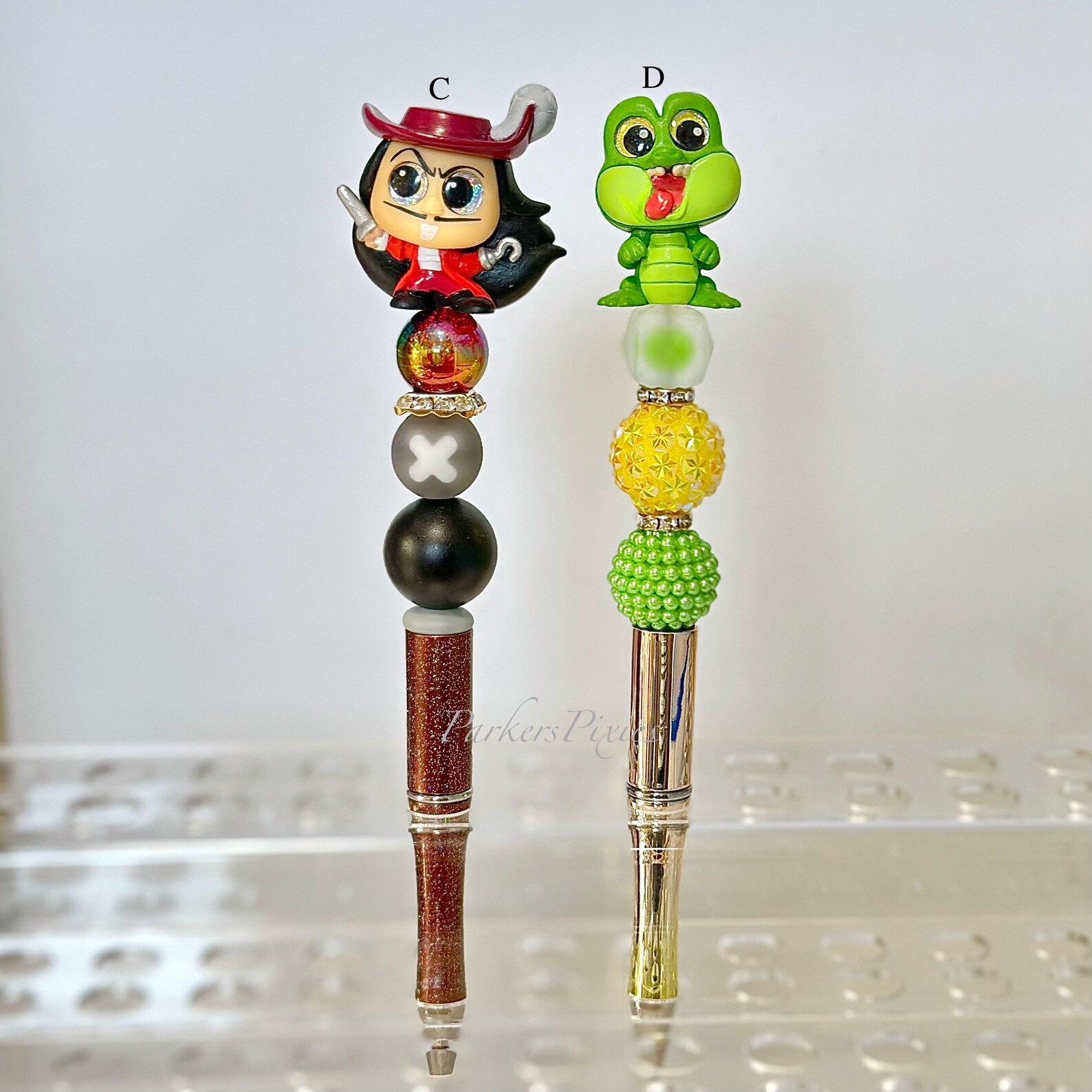 Peter Pan Inspired Beaded Pens: Refillable Ink - Retractable ...