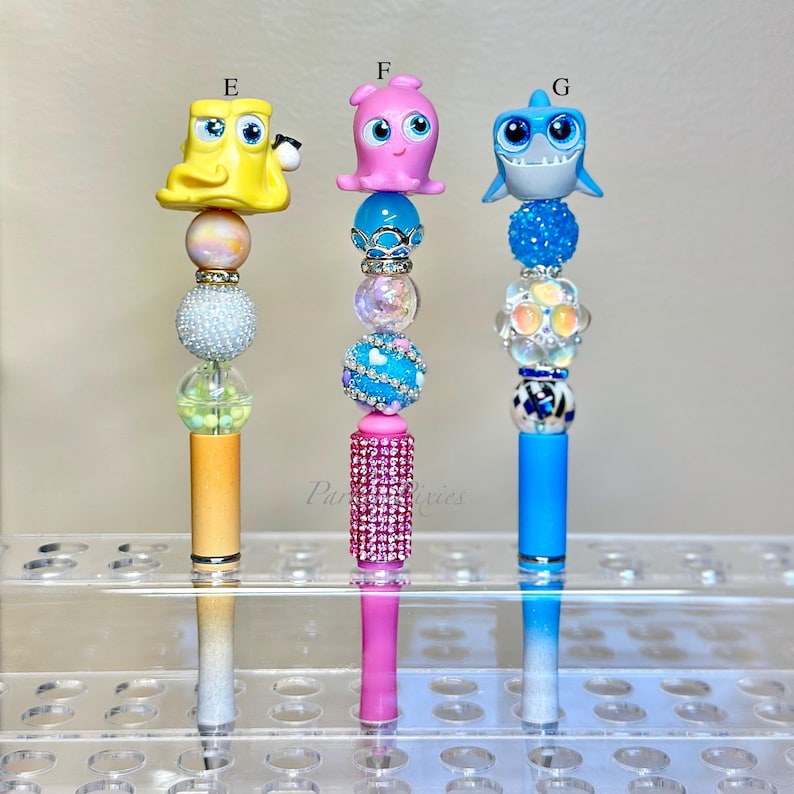 Finding Nemo Beaded Pens: Nemo, Pearl, Dory, Crush, Bruce, Darla ...