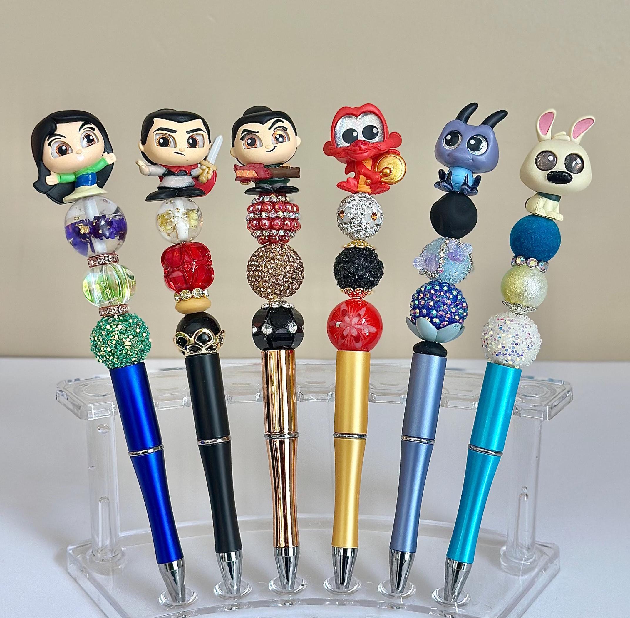 Mulan Beaded Pens: Refillable Ink - Collectible Characters - Etsy