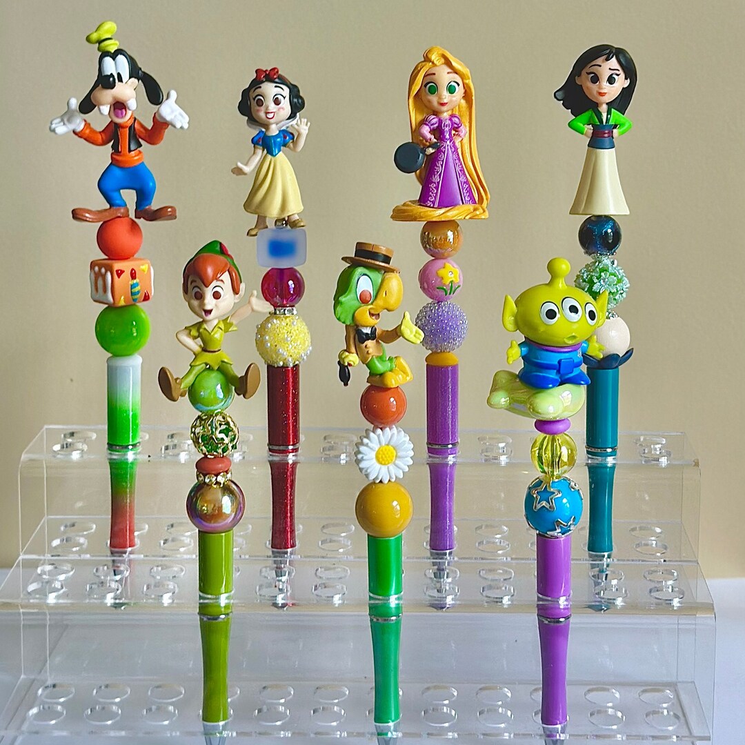 Disney 100 Years Custom Beaded Character Pens, Goofy, Toy Story, Three ...