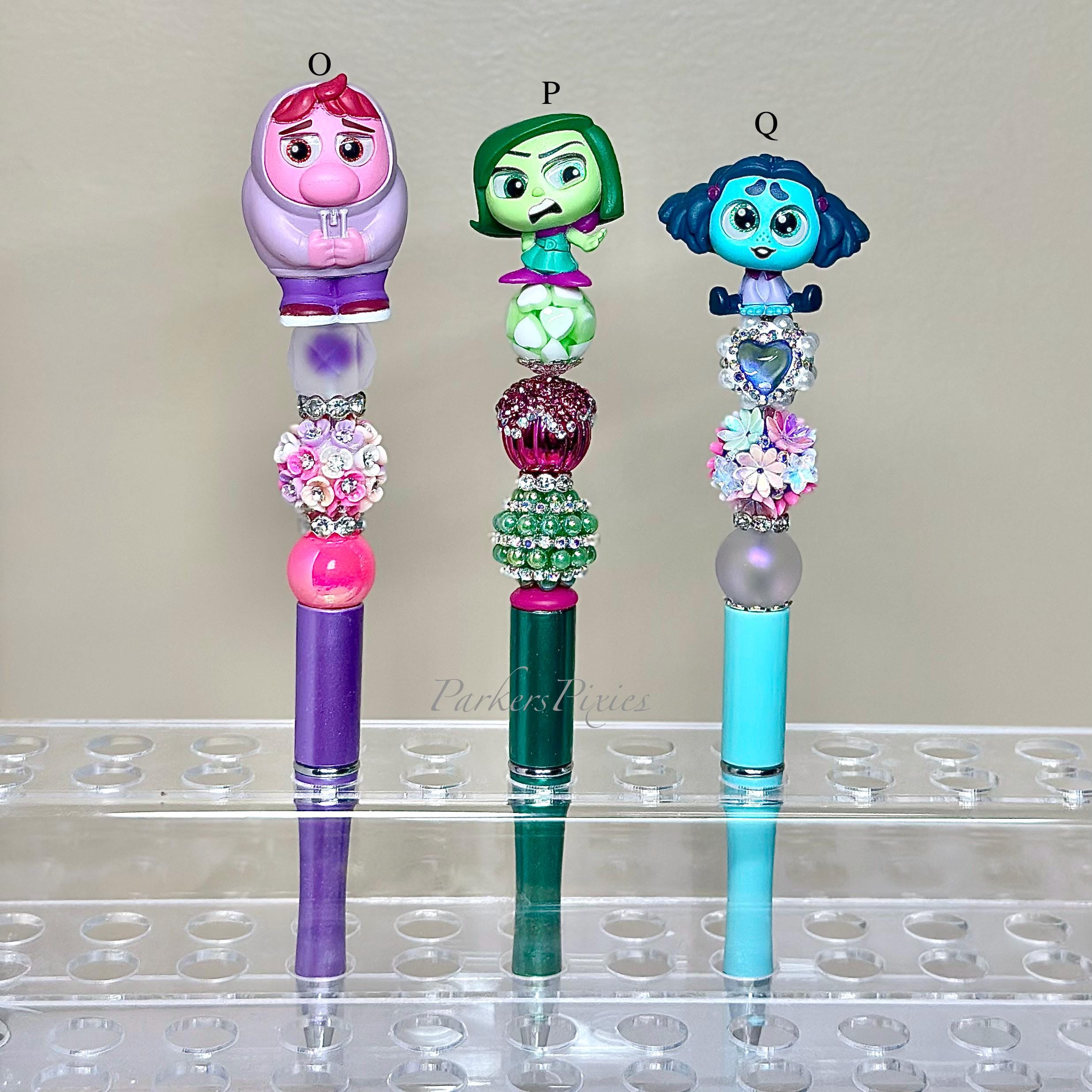 Inside Out 2 Beaded Pen: Collectible Characters - Refillable Ink - Etsy