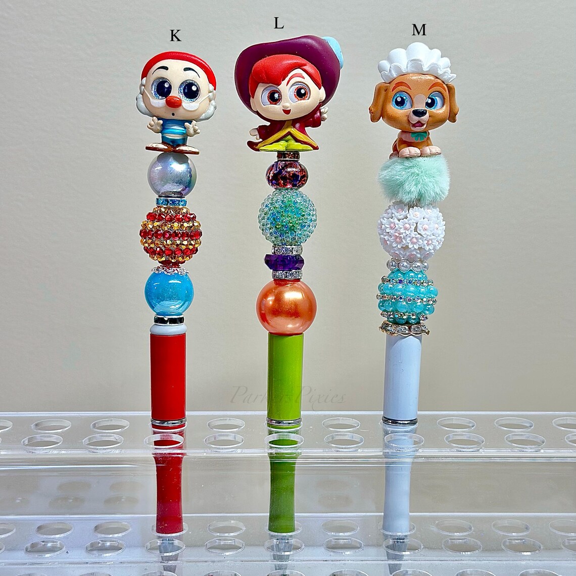 Peter Pan Inspired Beaded Pens: Refillable Ink - Retractable ...