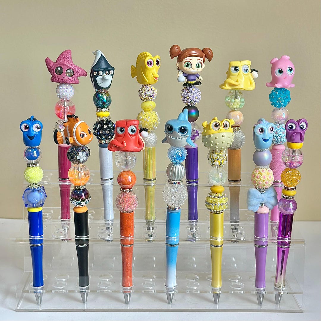 Finding Nemo Beaded Pens: Nemo, Pearl, Dory, Crush, Bruce, Darla ...