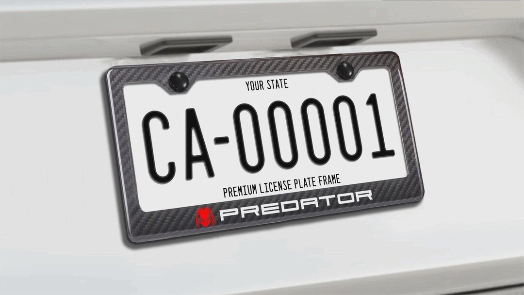 Shelby GT500 Predator 100% Carbon Fiber License Plate Frame - Etsy