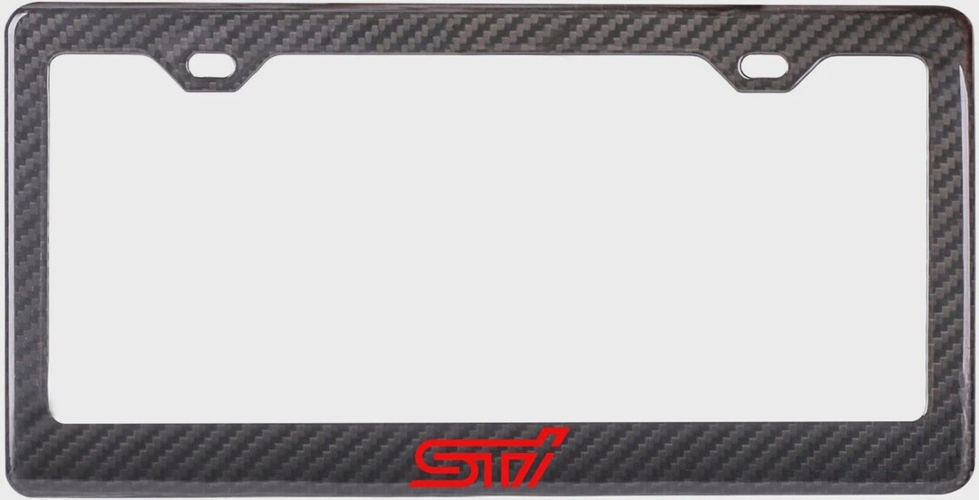 Subaru STI 100% Real Carbon Fiber License Plate Frame - Etsy