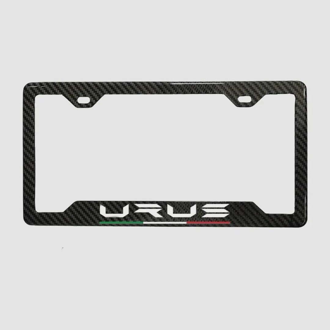 Lamborghini Urus 100% Real Carbon Fiber License Plate Frame - Etsy