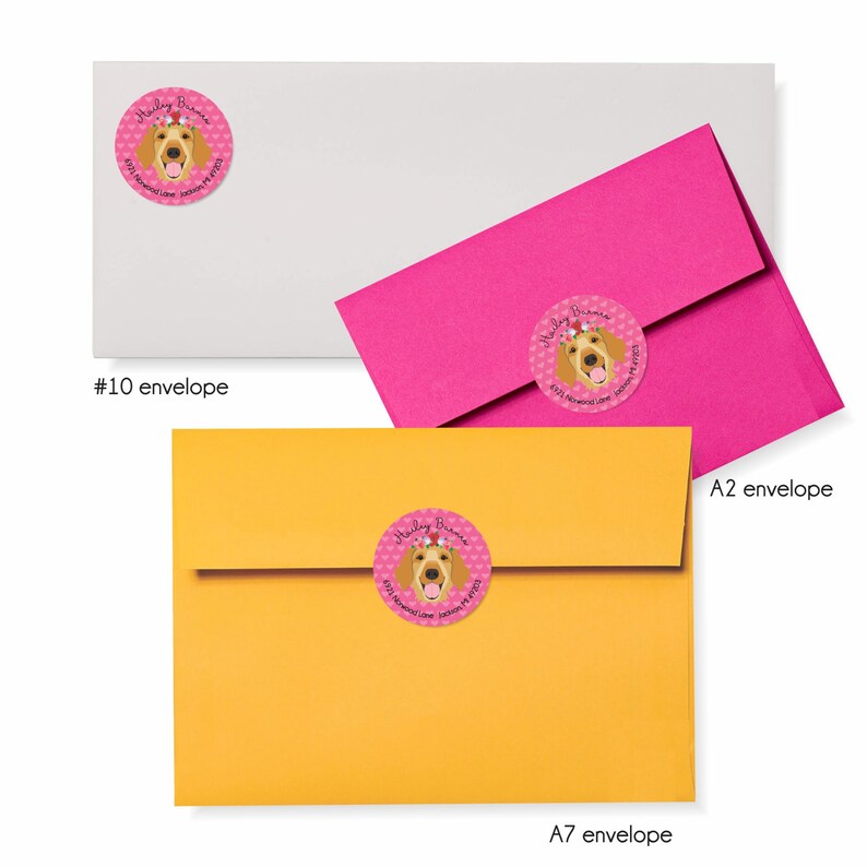 Dog Pet Address Labels Dog Breed Labels Pet Portraits - Etsy