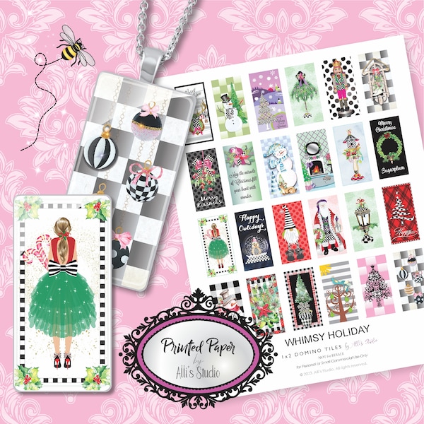 Domino Pendant - Etsy