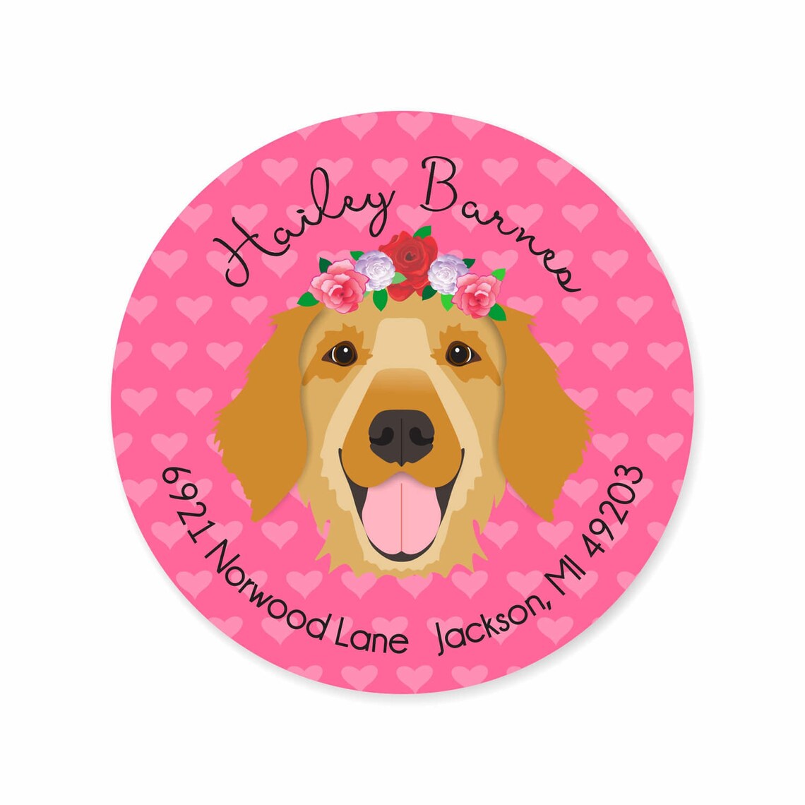 Dog Pet Address Labels Dog Breed Labels Pet Portraits - Etsy