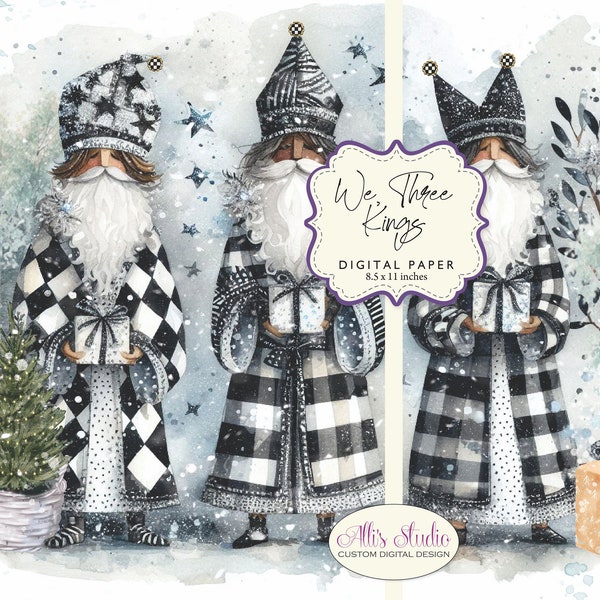 Three Kings Card - Etsy