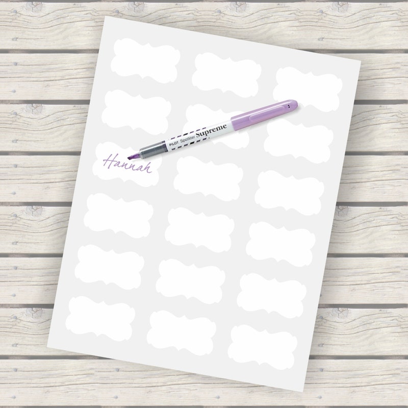 Scalloped Labels - Etsy