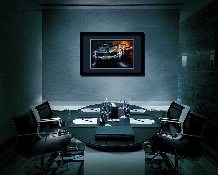 1968 AMC AMX Classic American Muscle Car 8x12 Metallic Print - Etsy