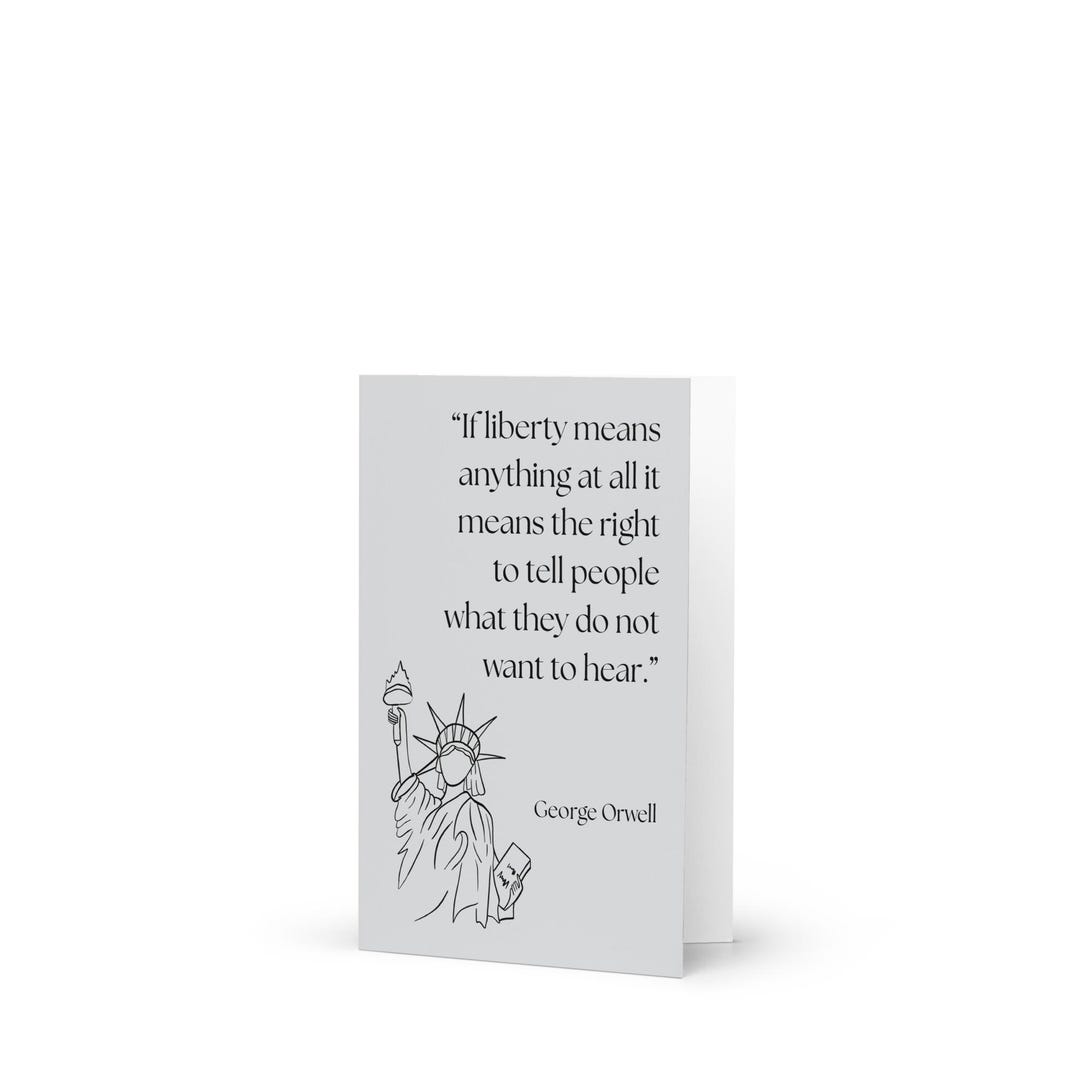 Orwell Greeting Card - Etsy