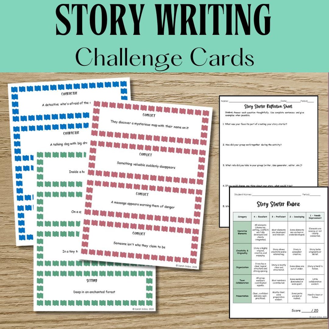 Middle School Narrative Writing Activity | Creative Writing Prompts ...
