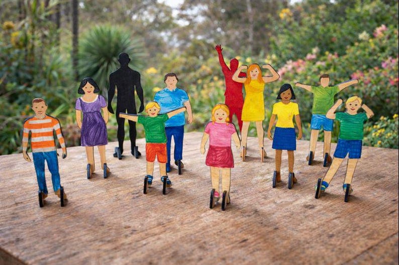 Laser Cut Human Figure Set | 3mm Plywood, 10 Poses With Stands (SVG ...