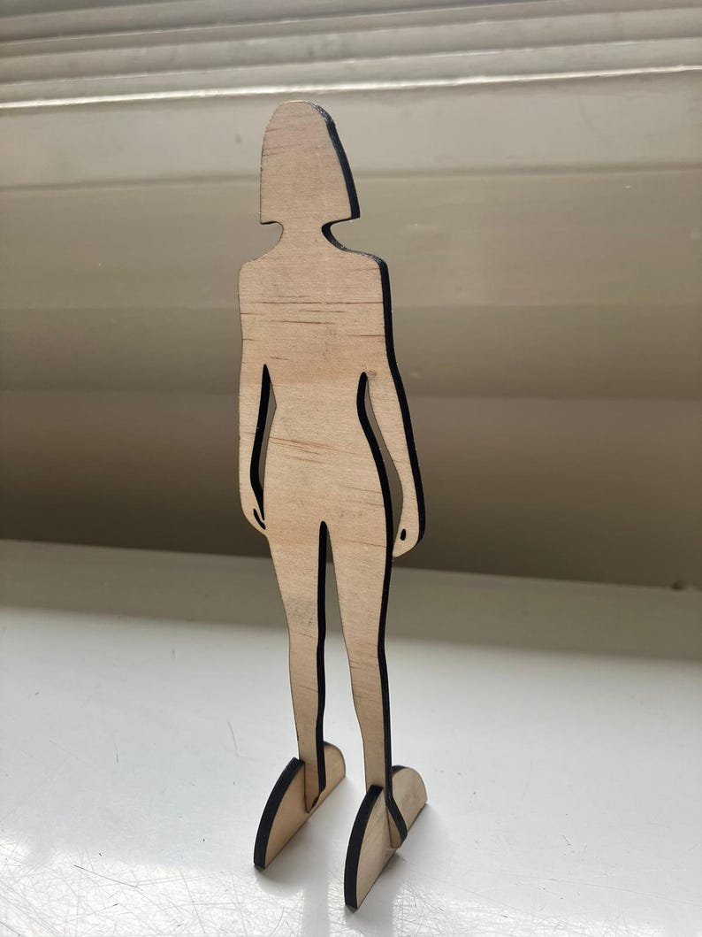 Laser Cut Human Figure Set | 3mm Plywood, 10 Poses With Stands (SVG ...