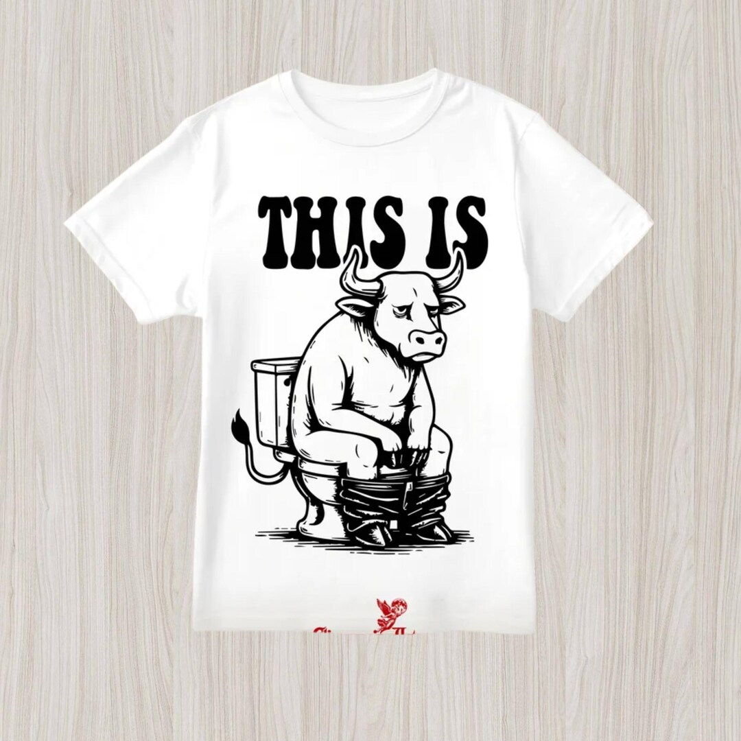 Funny Bull Toilet Meme SVG PNG, Western Humor Cut File - Etsy