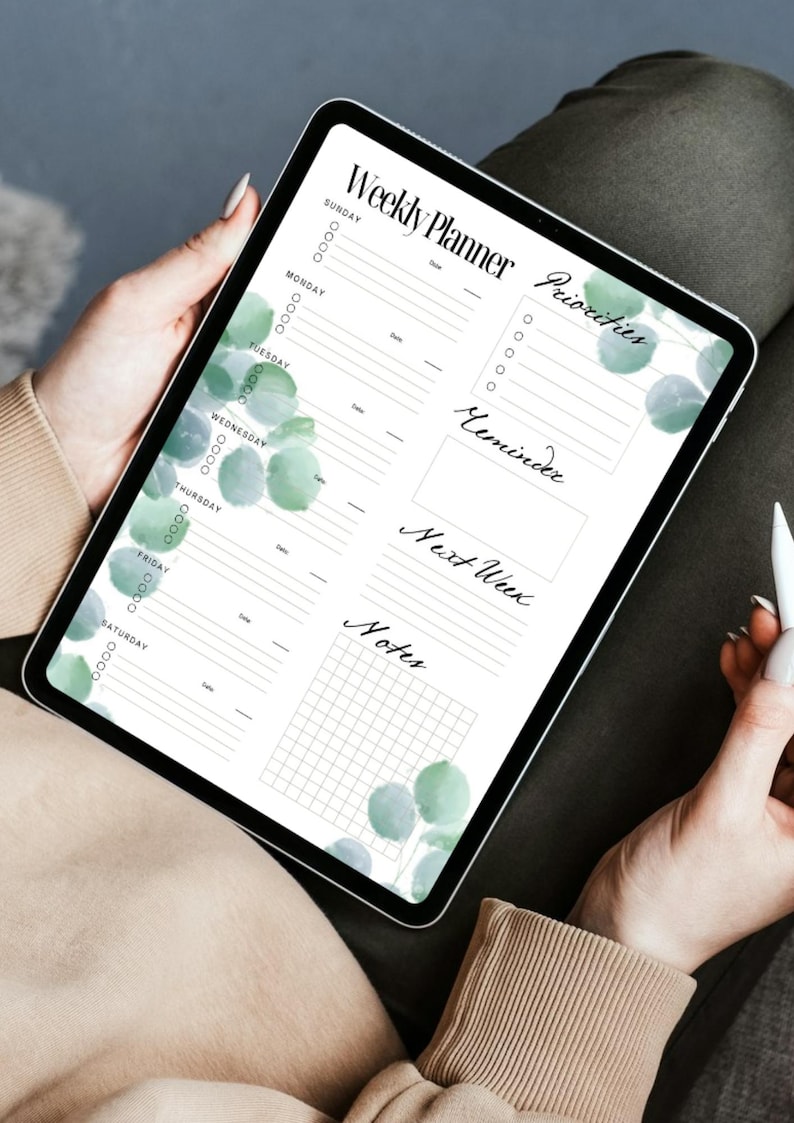 Nature 29-page Planner Bundle, Weekly, Monthly, Goal & Budget (PDF ...