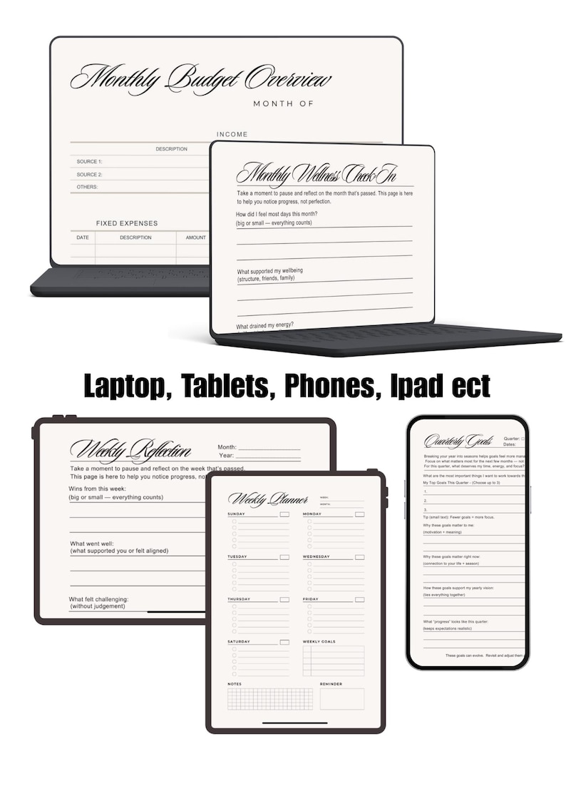 Busy Mom Life Planner | Family, Meals, Weekly Planning (digital ...