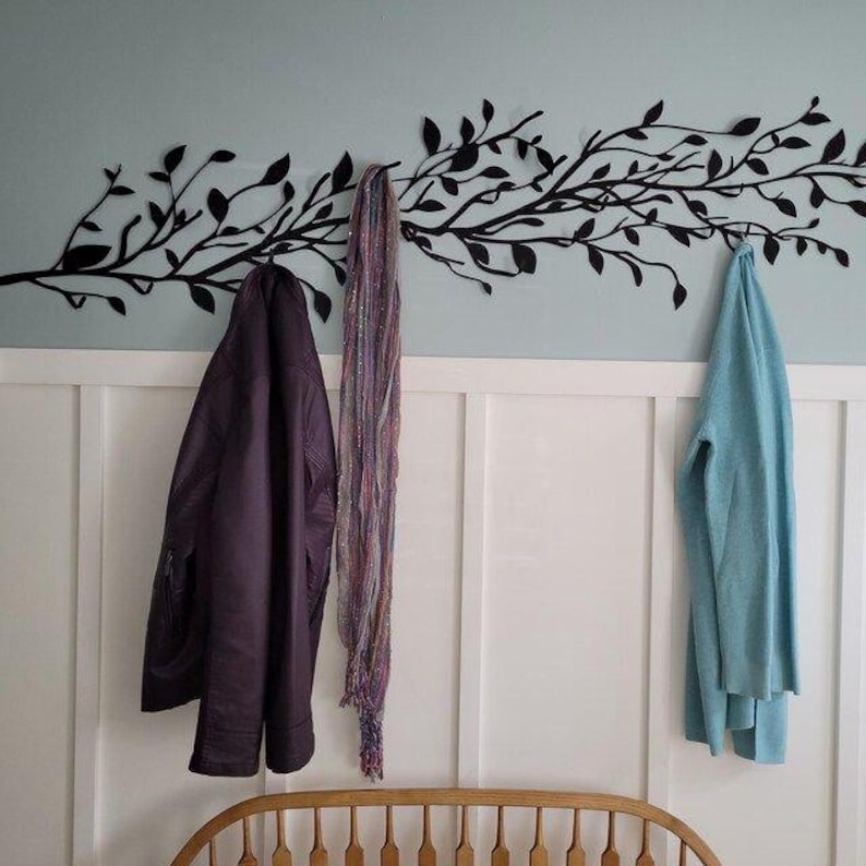 Extra Large Coat Rack Wall Mount Modern Organizer Minimalist Hat Rack ...