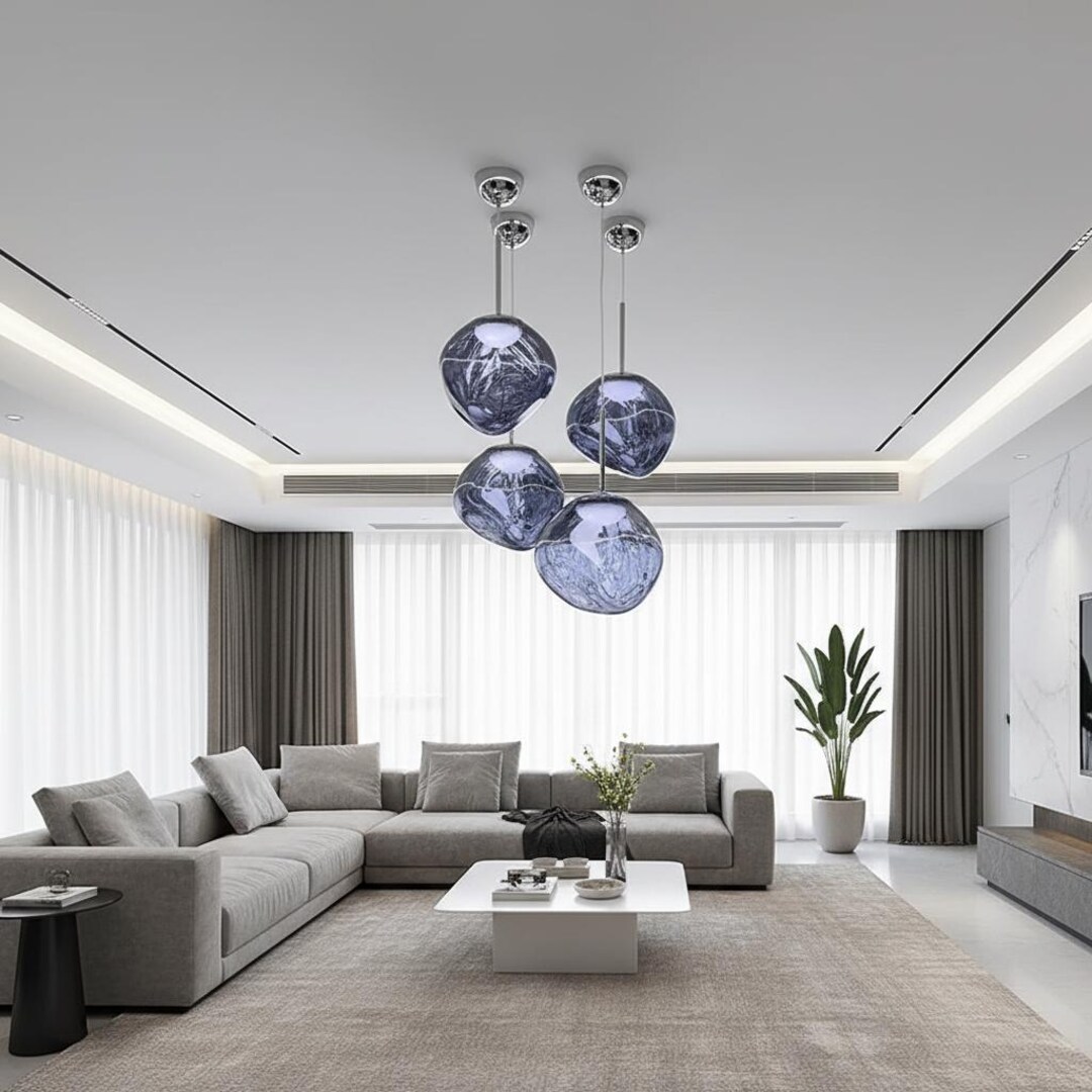 Modern Acrylic Pendant Light E27 Simple Hanging Lamp for Loft Bedroom ...