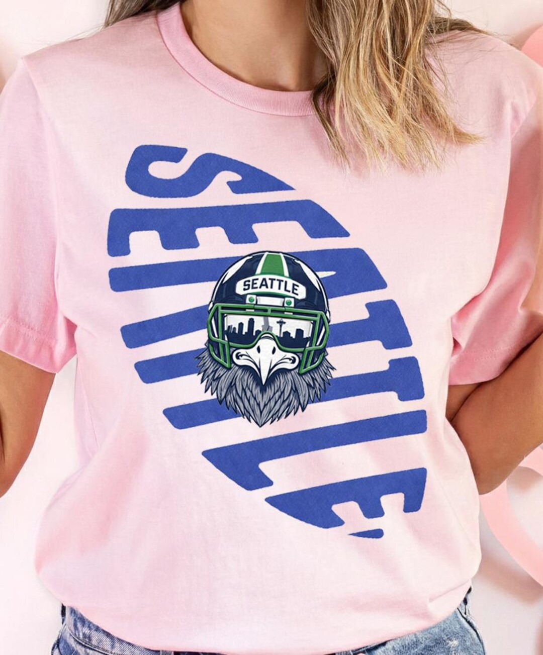 Seattle Football Shirt, Retro Seattle Eagle T-shirt, Gameday Apparel ...