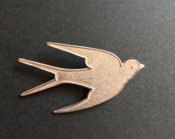 Swallow Brooch - Etsy