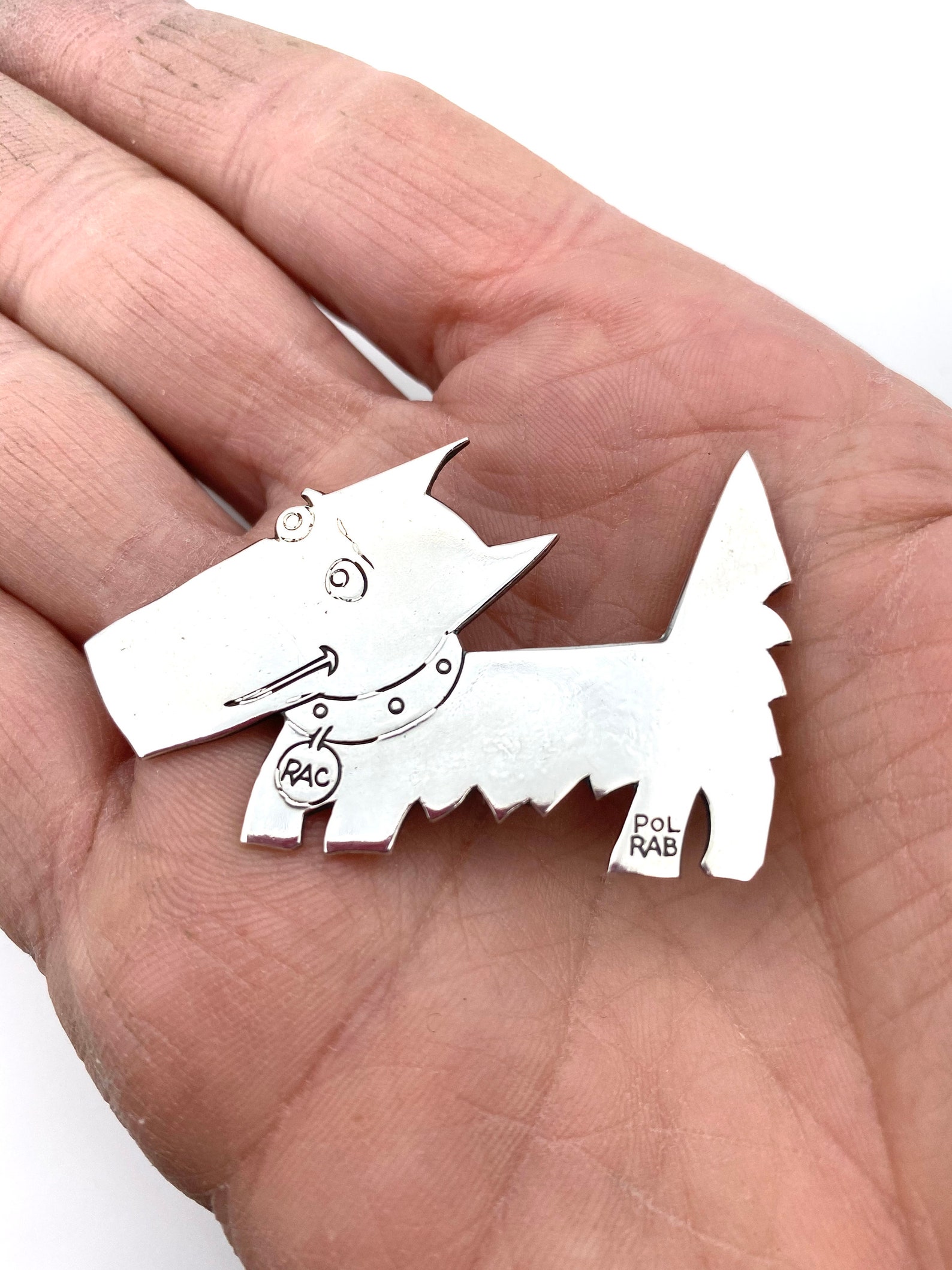 Ric and Rac Brooch by Pol Rab - Etsy UK