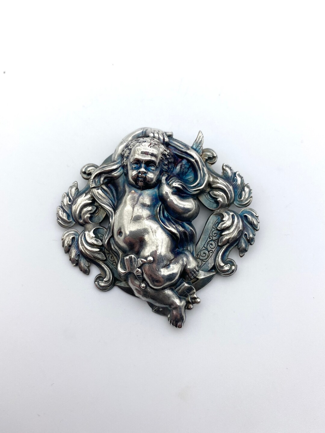 Rococo Cherub Brooch - Etsy