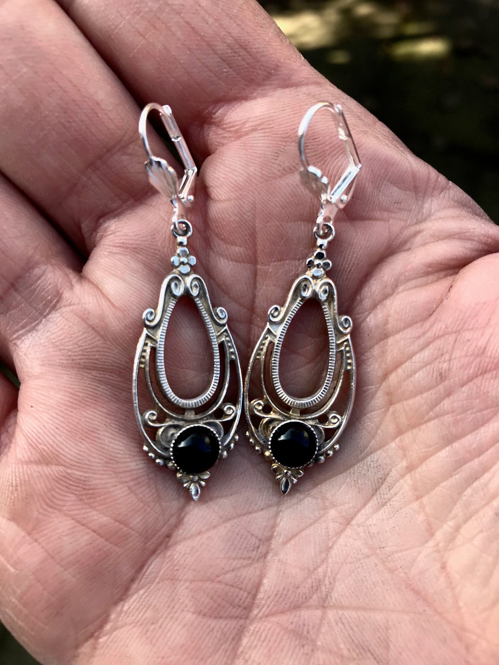 Rococo Earrings With Lapis | Etsy