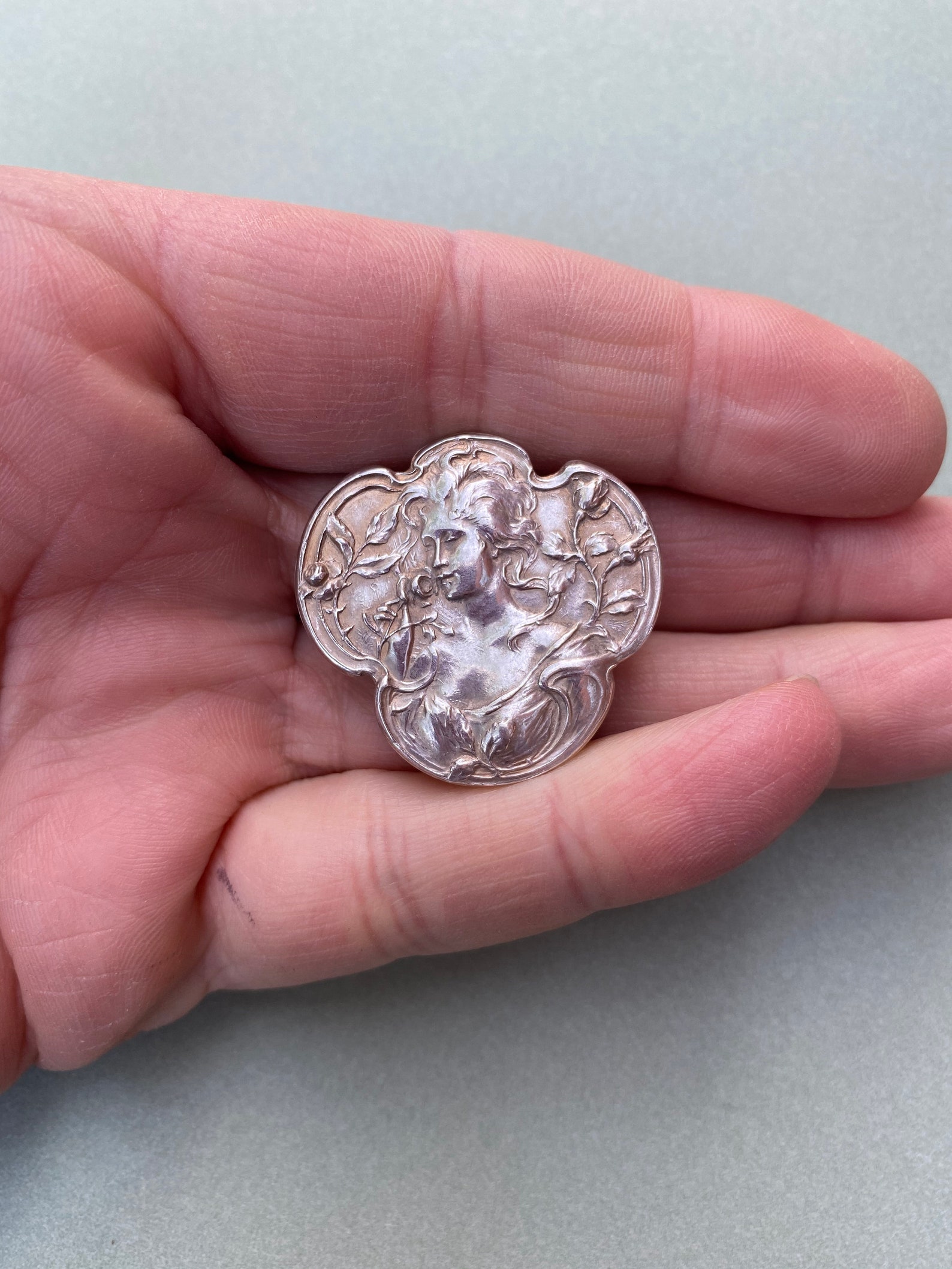 Victorian Woman Brooch | Etsy