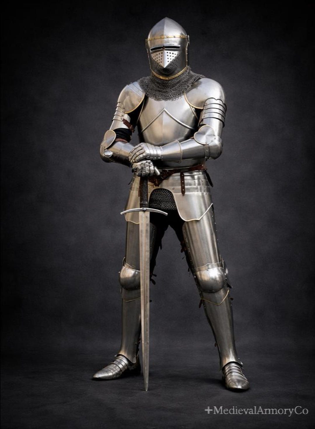 Full Steel Medieval Knight Armor Set | Wearable Renaissance Costume - Etsy