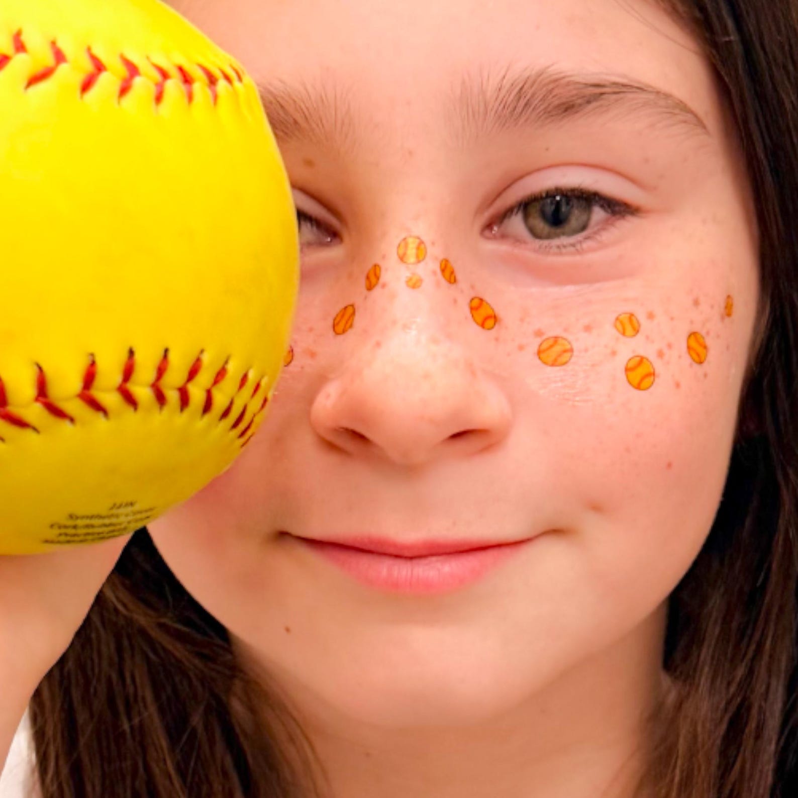 Softball Freckles (pack of 6) Temporary Tattoos – Game Day Team Spirit ...