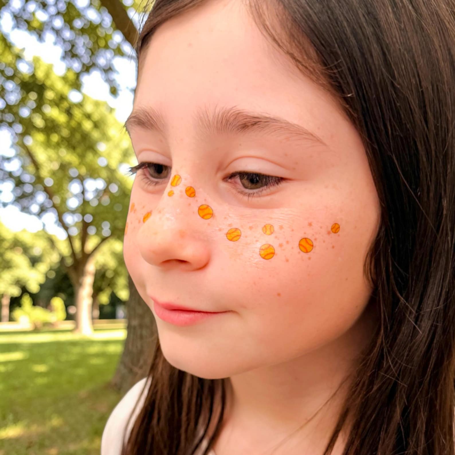 Softball Freckles (pack of 6) Temporary Tattoos – Game Day Team Spirit ...