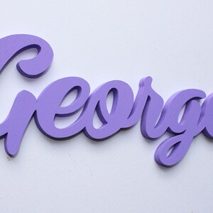 Personalised Baby Name Sign for Nursery Decor, Toy Box Name or Birthday ...