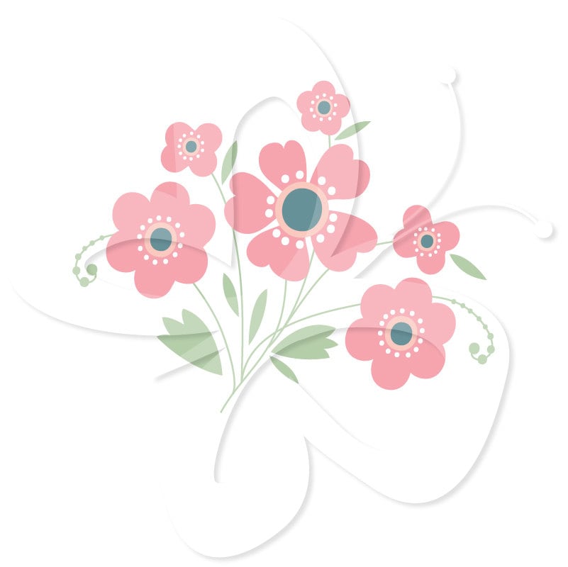 Pastel Whimsical Flower Clusters Digital Clip Art Clipart - Etsy