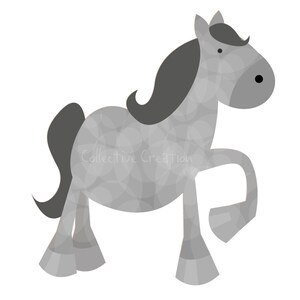 Horse Color Chart Digital Clip Art Set Clipart for Personal ...