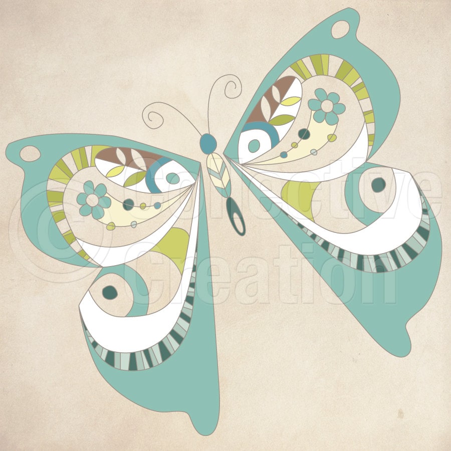 Butterfly and Dragonfly Digital Clip Art Set Commerical and - Etsy