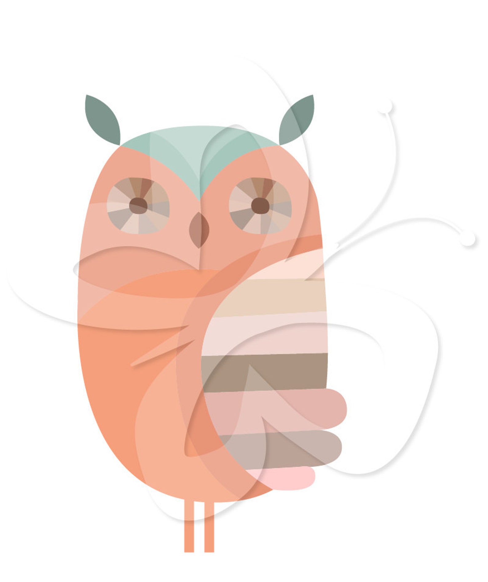 Bird and Owl Tree Digital Clipart Clip Art Set Commercial and Personal ...