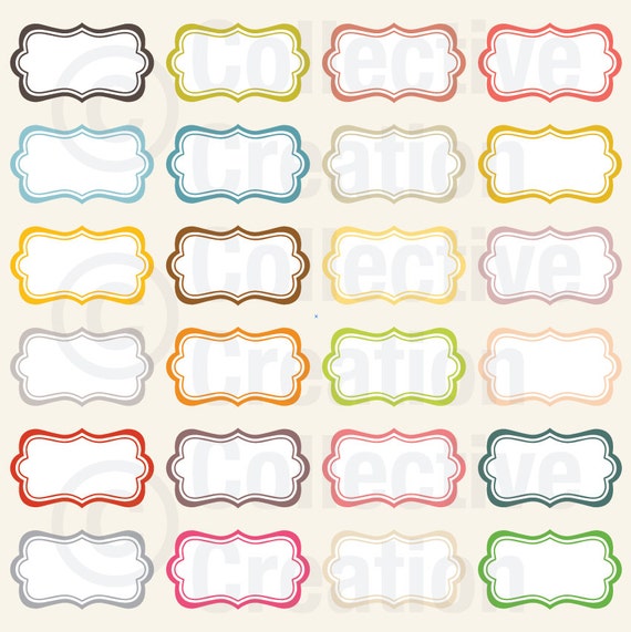 Digital Frames Clipart Set Personal and Commercial Use - Etsy Singapore