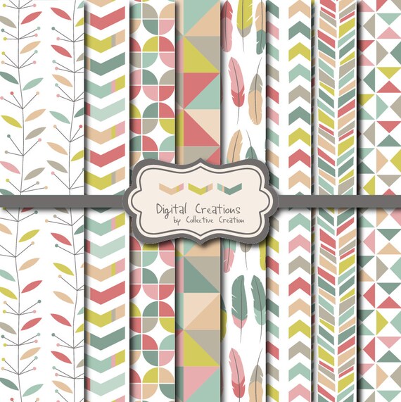 Addie Digital Paper Set Commercial and Personal Use | Etsy