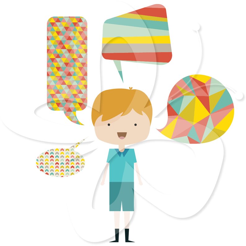 Chatterbox Digital Clip Art Clipart Set Personal and - Etsy