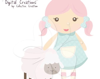 Mary and Little Lamb | Etsy