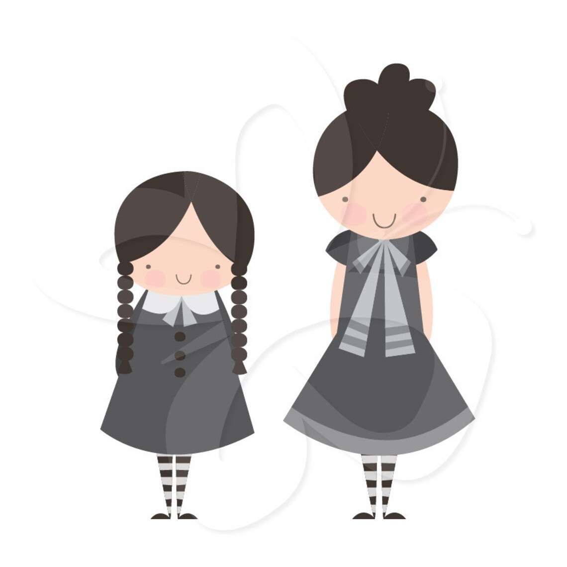 Goth Family Clip Art Clipart Set Commercial and Personal Use - Etsy