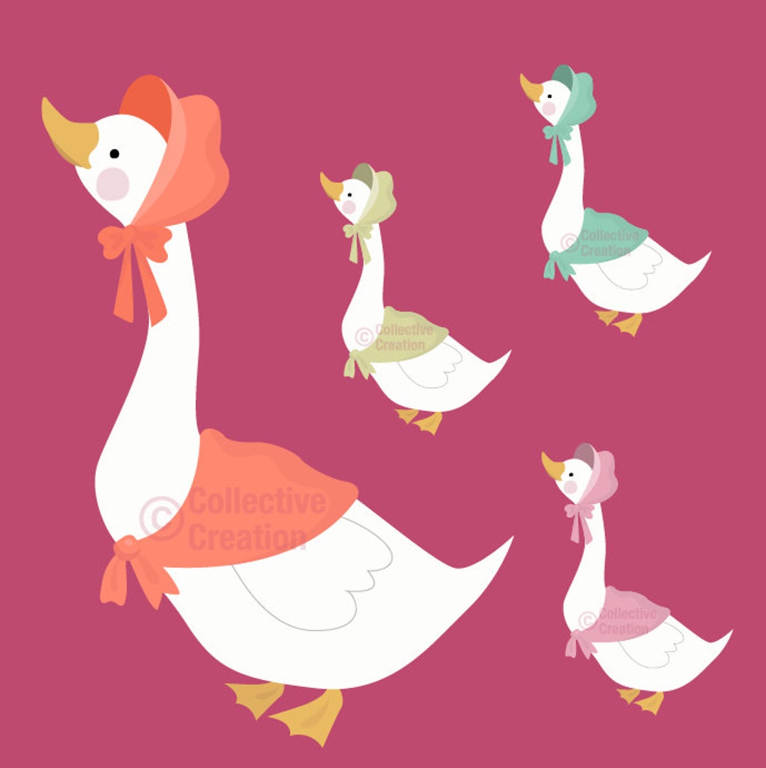 Mother Goose Digital Clip Art Clipart Set Personal and Commercial Use ...