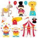 Circus Digital Clip Art Clipart Set Personal and Commercial | Etsy